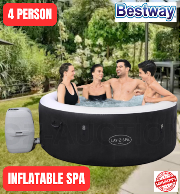 Inflatable Spa Pool 4 Person Hot Tub 180cm x 66cm - Limited Stock ...