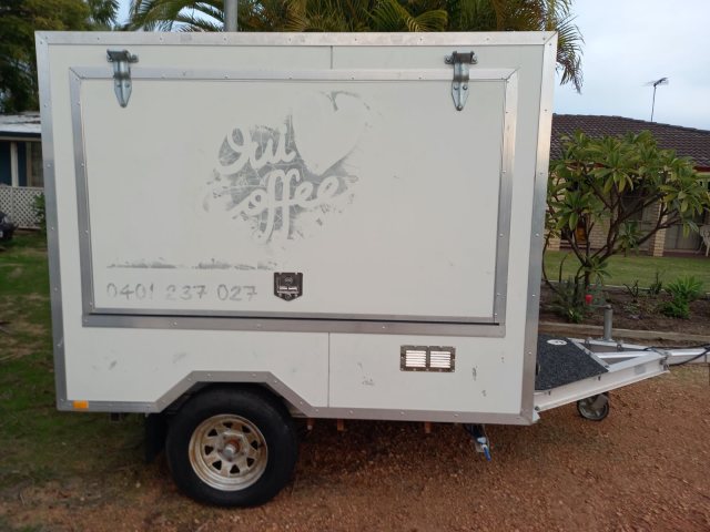 2016 Walkaround / Custom-made Coffee Trailer + Indoor coffee trolley ...