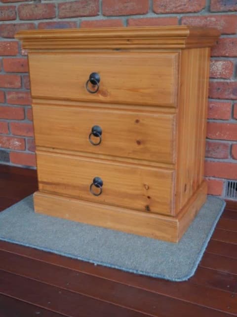 CHEST OF 3 LARGE DRAWERS, MADE WITH SOLID PINE TIMBER - Dressers ...