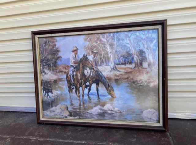 Old Painting. George Brooke Oil Painting. Australian Landscape | Art ...