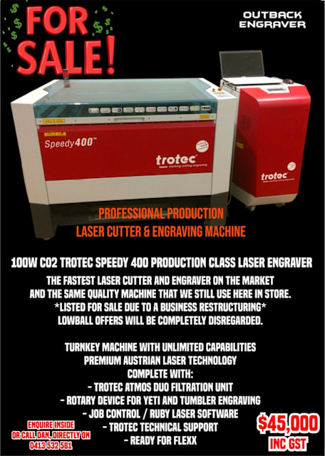 Trotec 100w Speedy 400 Laser Engraver & Cutting Machine - Other ...