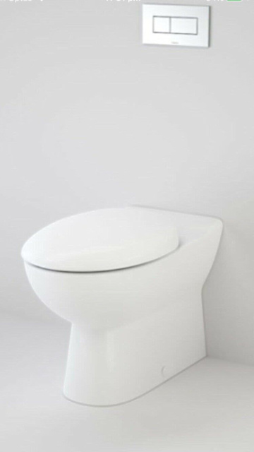 CAROMA LEDA WALL FACED INVISI SERIES II TOILET SUITE NEW FREE BUTTON ...