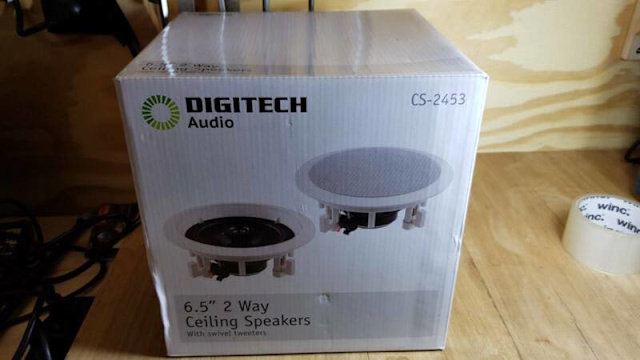 Digitech In-Ceiling 2 Way 17cm Speaker with Swivel Tweeter CS2453 ...
