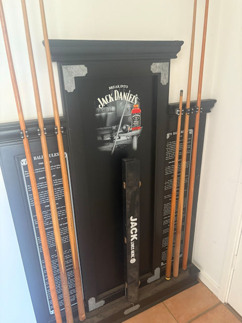 Jack Daniels Cue storage Rack with cues - Other Sports & Fitness in ...