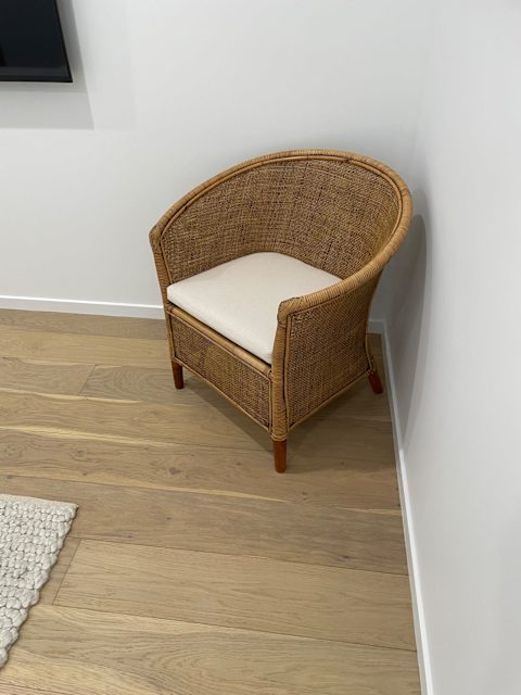 Occasional Chair - “Skye” Designer Chair in Natural Rattan (Oz Design ...