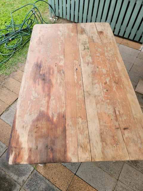 Old Timber Table - Pick up Bray Park - Dining Tables in Bray Park QLD | Gumtree Australia