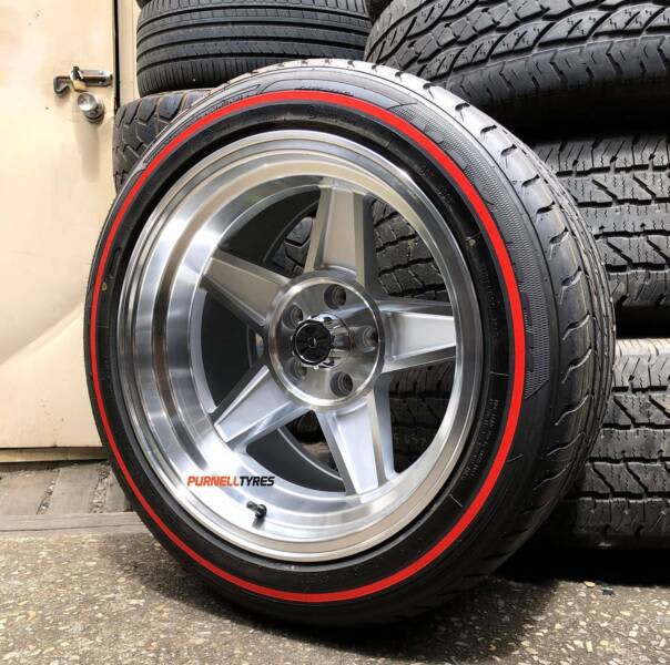 15" 17" pt challenger globe dish wheels silver black holden chev ford ...