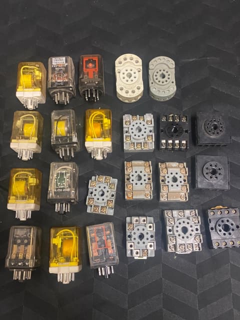 Bulk Power Relay Round Contactors Base Omron Tairo Schrack Lynnks 24V ...