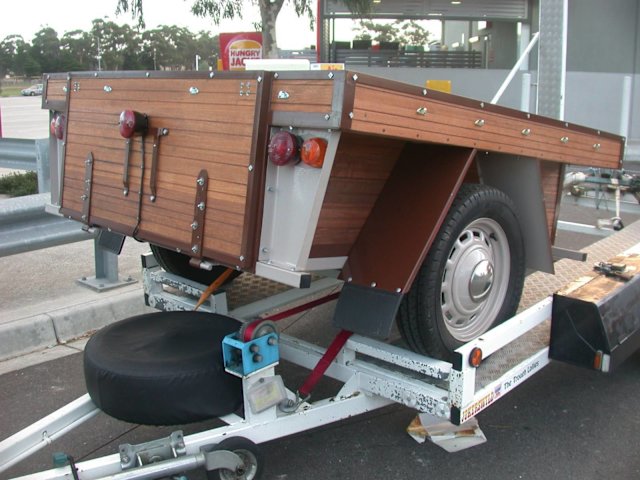 C 1950'S-1960'S WOODEN BOX TRAILER, FULLY RESTORED, OLD SCHOOL ...