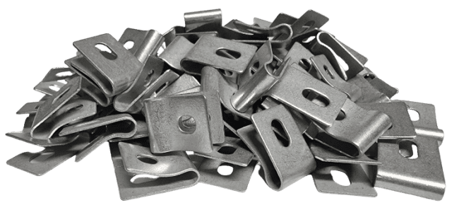 100x Wire Mesh Clip to suit Weldmesh Fencing U Clip barbed fence ...