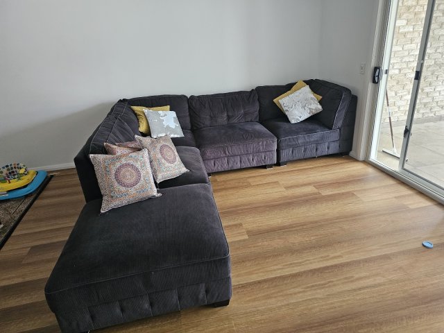 Fabric Modular Lounge Sofa - Sofas in Lake Heights NSW | Gumtree Australia