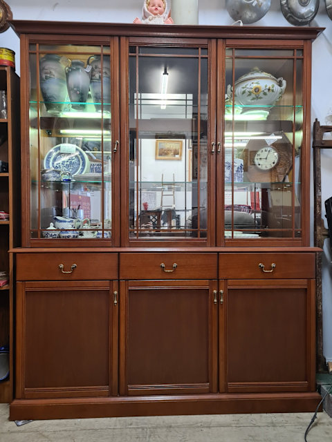 Large Noblett wall unit display cabinet buffet shelves Teak - Buffets ...