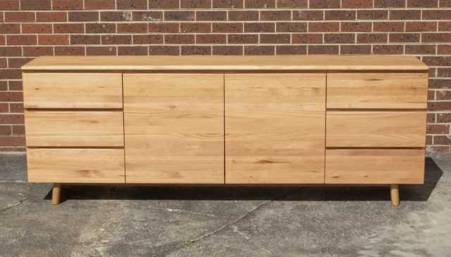 MELBOURNE 2400MM BUFFET - SOLID MESSMATE TIMBER - AUSTRALIAN MADE ...
