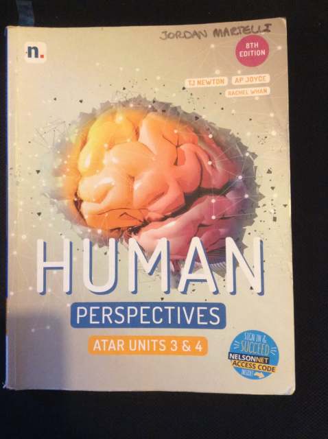 Human Perspectives ATAR units 3 & 4 Human Biology 8th edition ...
