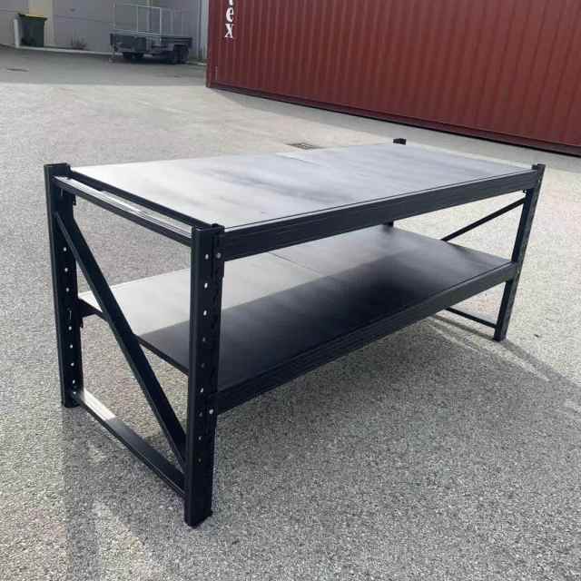 HEAVY DUTY STEEL WORK BENCH 500KGS RATING 2M X 0.8M X 0.9M FLAT PACK ...