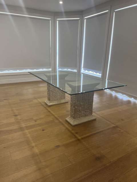 Beautiful glass & stone Table 2 metre long - Dining Tables in Glenroy ...