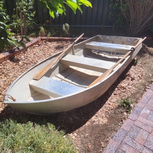 Dolphin 12ft Aluminium Dingy + Johnson 6HP outboard & spare for parts ...