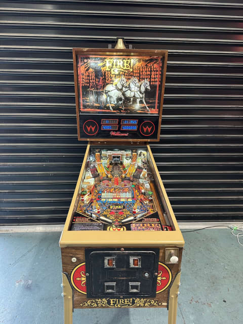 FIRE PINBALL MACHINE (Champagne Edition) PINBALL KING - Other Antiques ...