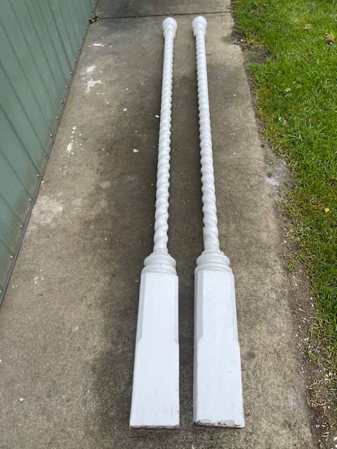 Victorian barley twist Columns Red Cedar HOUSING / BUILDING / DOORS ...