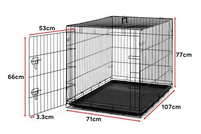 NEW IN BOX-42inch Collapsible Metal Dog Crate with SINGLE DOOR-$40 ...