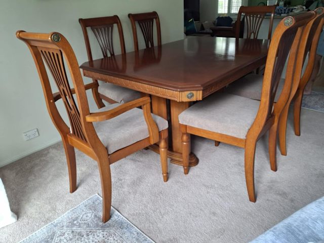 Timber Table, Chairs and Side Table Theseira Brand - Dining Tables in ...