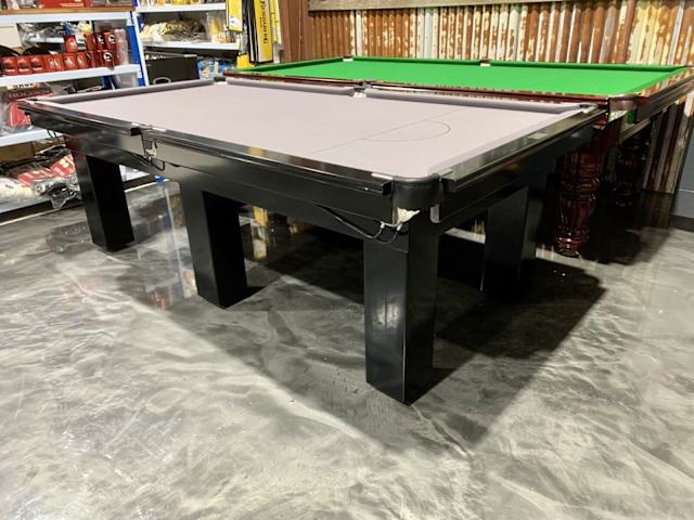 Ready for delivery Black slate Pool Snooker Billiard Table silver ...