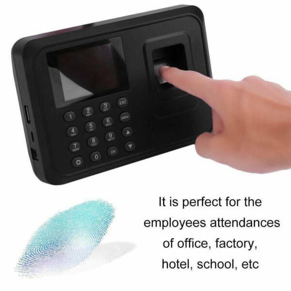 Attendance Fingerprint Password Time Recorder Clocking In Clock ...