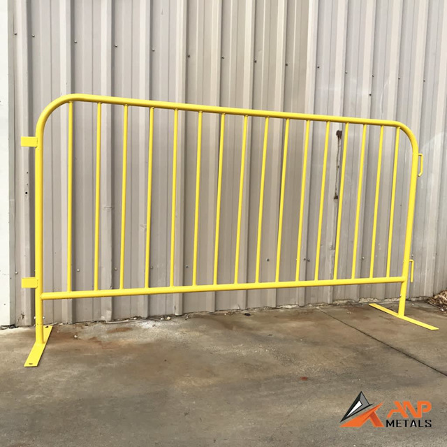 Yellow Powder Coated Pedestrian Barricade/Crowd Control Barrier - $60 ...