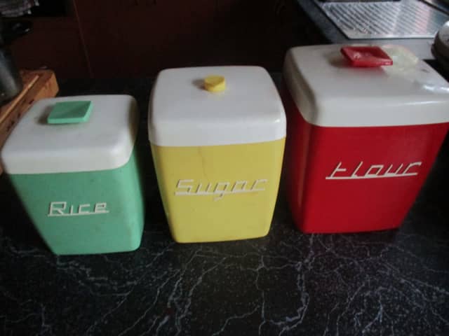 Vintage Retro NALLY Canisters Food Storage Containers - Collectables in ...