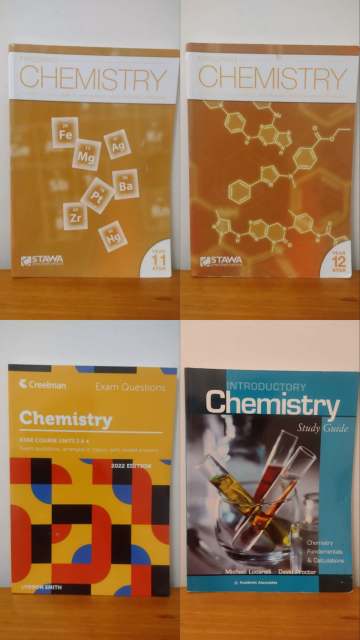 Second hand Chemistry years 11/12 textbooks (STAWA, Creelman, other ...
