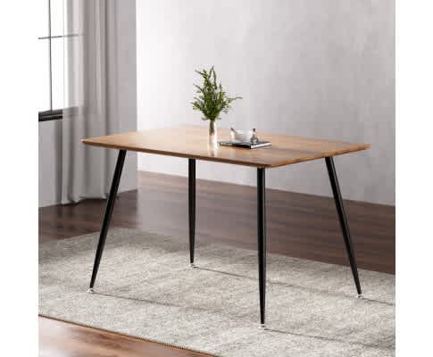 4 Seater Dining Table 4 Seater Kitchen Wooden Table Rectangular 120CM ...