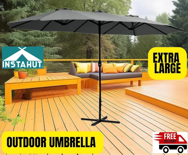 Extra Large Twin Outdoor Umbrella (Brand New) - Parasols & Gazebos in ...