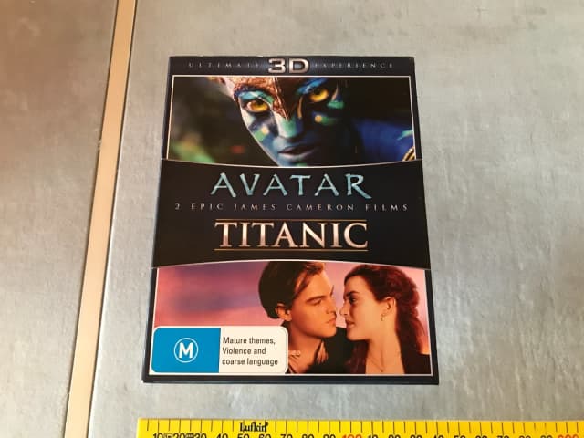 Avatar & Titanic Amazing Ultimate 3D Experience Blu-Ray Original Box ...
