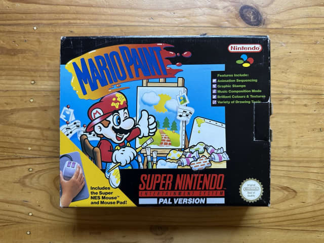 MARIO PAINT | SUPER NINTENDO | 1992 | SNES VIDEOGAME | Video Games ...