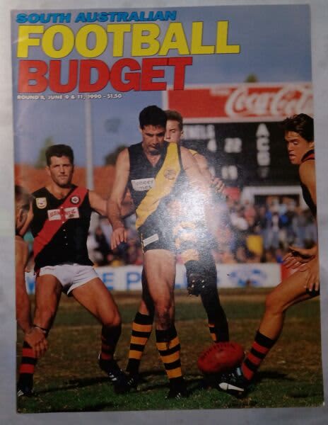 SANFL Football Budget Magazine - Rd 8. June 1990 - Collectables in ...