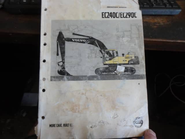 VOLVO EC240C/EC290C EXCAVATOR OPERATORS MANUAL c2007 | Other Parts ...