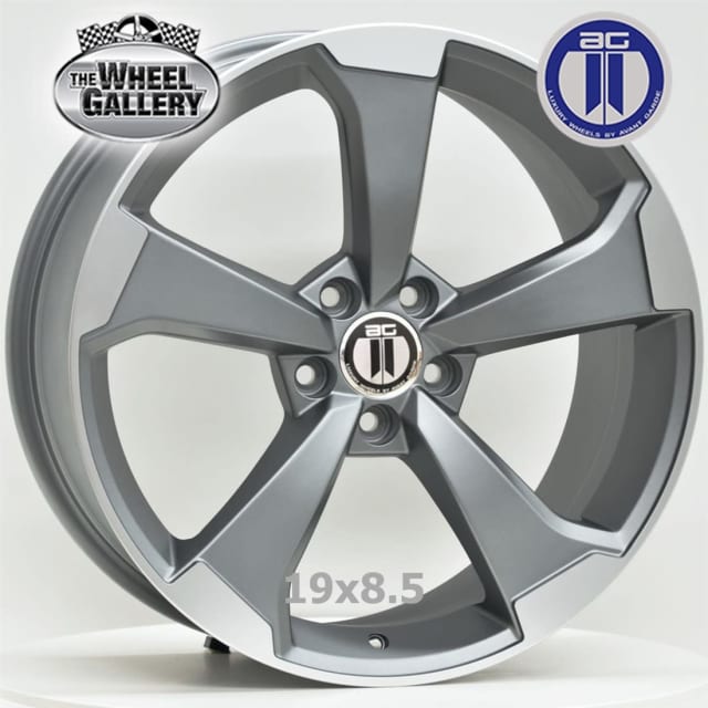 AG WHEELS RS3 SATIN GREY MACHINED 19x8.5 5/5 SET OF WHEELS | Wheels ...