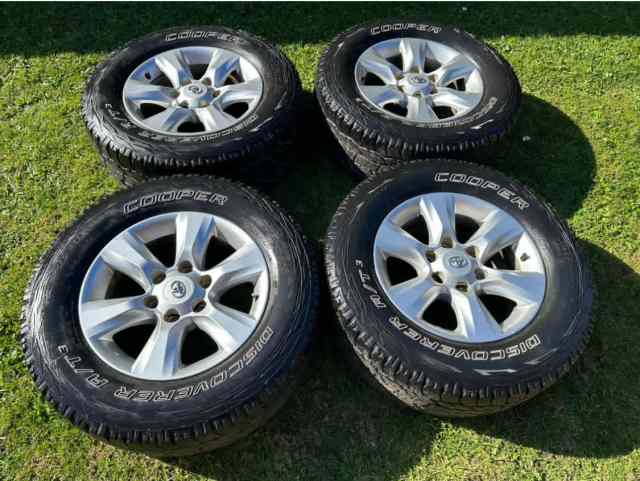 GENUINE TOYOTA PRADO 150 SERIES ALLOY WHEELS X 4 WITH COOPER A/T3 ...
