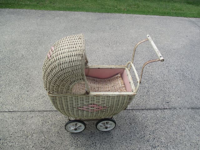Vintage Wicker Cane Dolls Pram | Prams & Strollers | Gumtree Australia ...