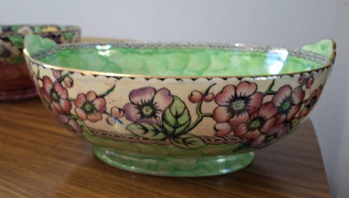 Rare 1930s-1940s Maling England Newcastle on Tyne Lustreware oval bowl ...