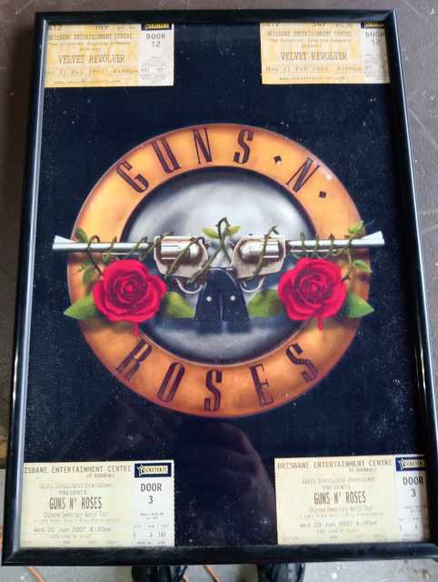 guns roses poster and ticket stubs - Miscellaneous Goods in Urangan QLD ...