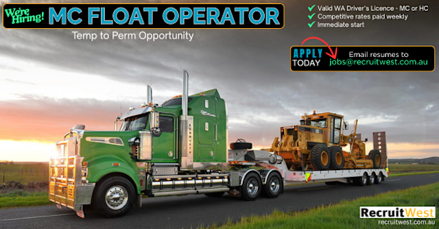 MC Float Operator - Temp to Perm Role | Road Transport | Gumtree ...