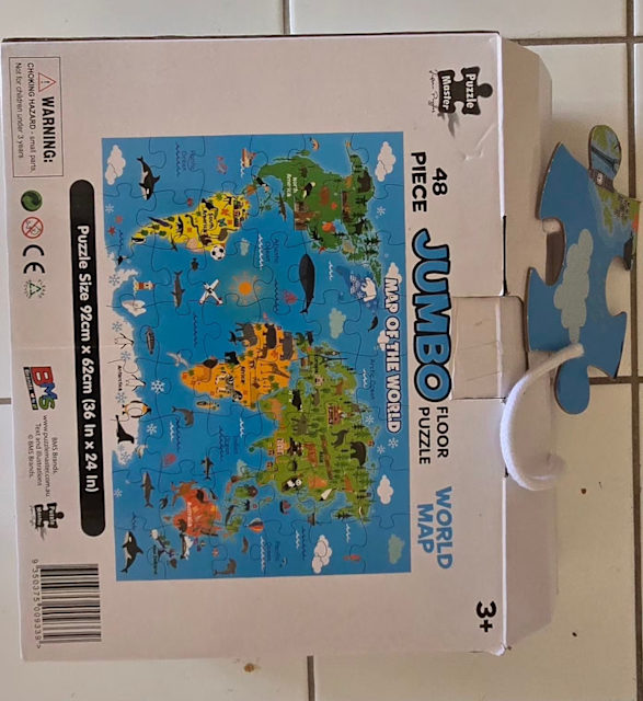 jumbo floor world map puzzles for kids - Toys - Indoor in Hammond Park ...
