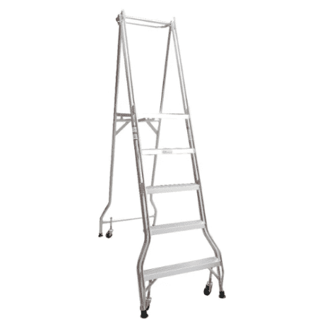 5 STEP CHECKERPLATE PLATFORM LADDER 1.41M - Ladders & Scaffolding in ...