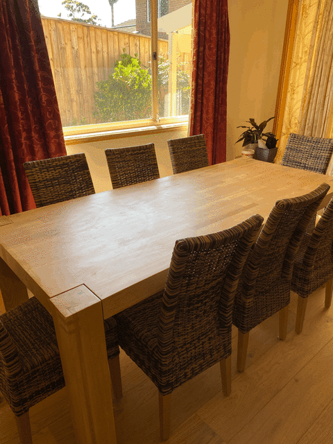 8 Seater Java Dining Table and Chairs - Dining Tables in Cherrybrook NSW | Gumtree Australia