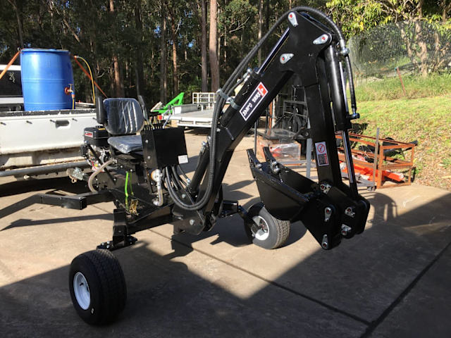 ATV (Towable) Backhoe, 14HP 420cc Petrol Engine, Tractor Not Necessary ...