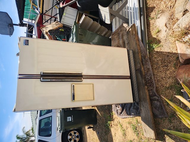 Fridge freezer double door retro Toshiba good condition - Fridges ...