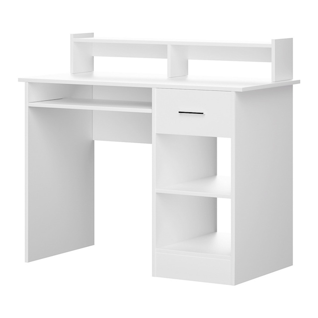 Computer Desk Shelf Drawer Cabinet White 100CM - Desks in Boonah QLD ...
