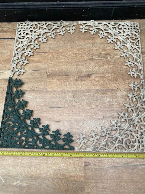 Vintage cast iron look Aluminium lacework fretwork diy building qzzq ...