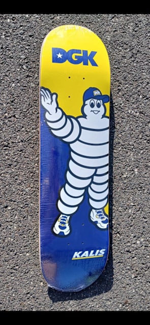 New DGK Josh Kalis Traction goodyear mitchelin man skateboard deck 8.1 ...